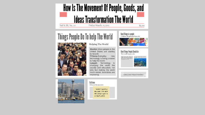 How Is The Movement Of People, Goods, and Ideas Transformati by montier ...