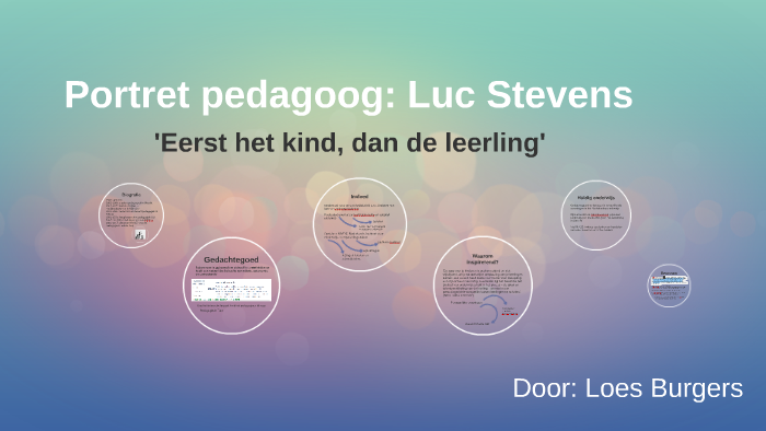 Portret pedagoog: Luc Stevens by Loes Burgers on Prezi