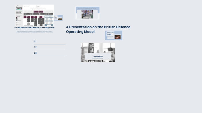 A Presentation on the British Defence Operating Model by Tom Callard on ...