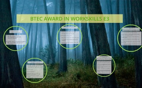 BTEC AWARD IN WORKSKILLS E3 by karl vidol on Prezi