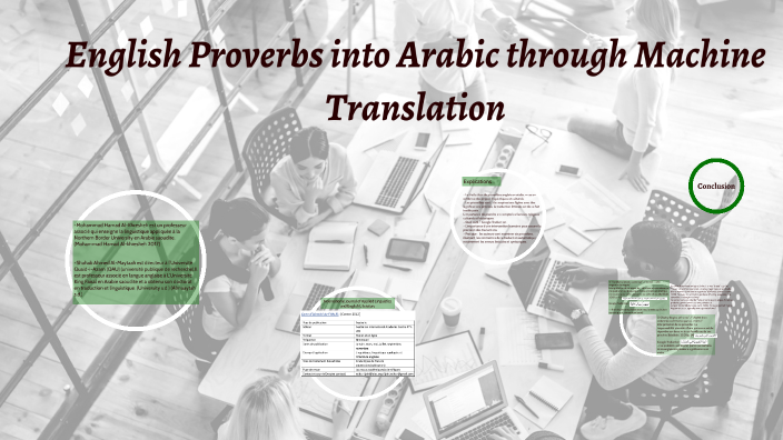 English Proverbs into Arabic through Machine Translation by hamza mouhhadi on Prezi