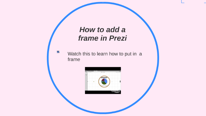 How to add a frame in Prezi by Judith Campbell on Prezi Next