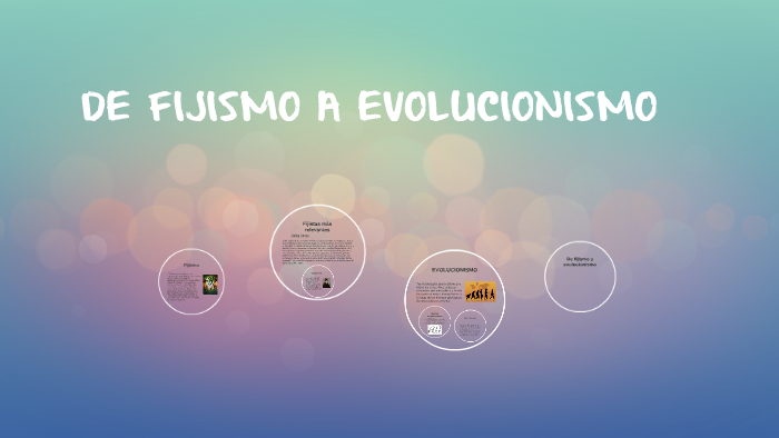 DE FIJISMO A EVOLUCIONISMO by Adriaula Riquelme Morejón on Prezi