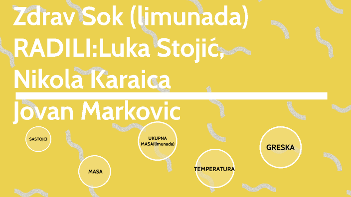 Zdravi Sok (limunada) by luka stojic on Prezi