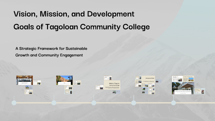 Vision, Mission, and Development Goals of Tagoloan Community College by ...
