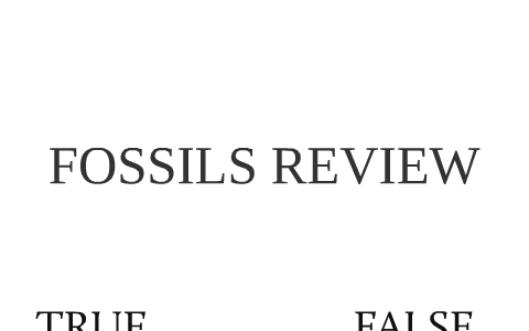 Fossils by Anna Craner on Prezi