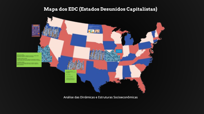 Mapa dos EDC (Estados Desunidos Capitalistas) by Maria Clara Carvalho ...