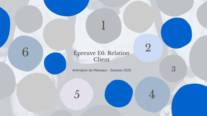 Épreuve E6: Relation Client by thomas junkes on Prezi