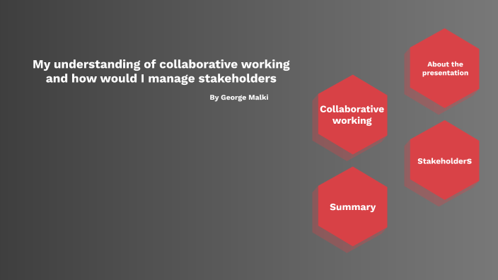 Collaborative working and managing stakeholders by George Malki on Prezi