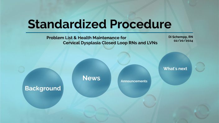 Standardized Procedure by Di Schempp on Prezi