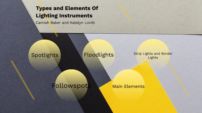 The Types and Elements Of Lighting Instruments by Camiah Baker on Prezi