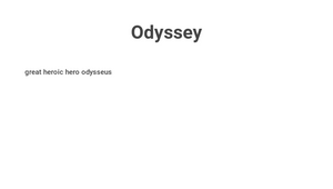 The Odyssey Part 1 One Pager by Andrew Rivera on Prezi Design