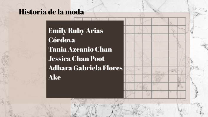 Historia de la moda by Emily Ruby Arias Córdova on Prezi