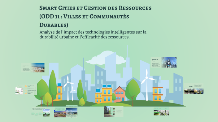 Smart Cities et Gestion des Ressources (ODD 11 : Villes et Communautés ...