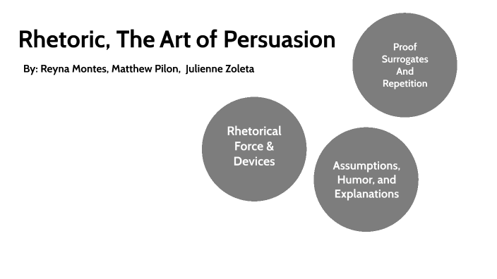 Rhetoric, The Art of Persuasion by Reyna Montes on Prezi
