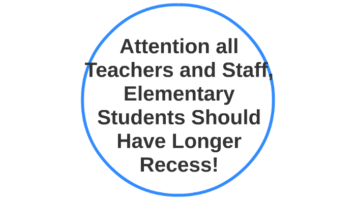 Elementary Students Should Have Longer Recess by harsh patel on Prezi