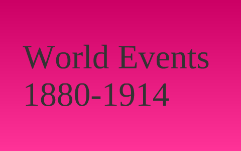 world events 1880-1914 by Cheryl Burden on Prezi