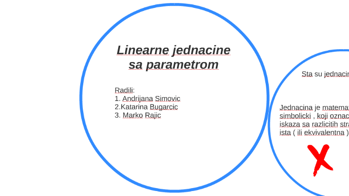 Linearne jednacine sa parametrom by Katarina Bugarcic on Prezi