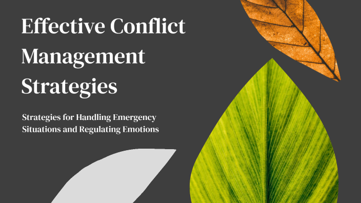 Effective Conflict Management Strategies By Chelsea Marte On Prezi
