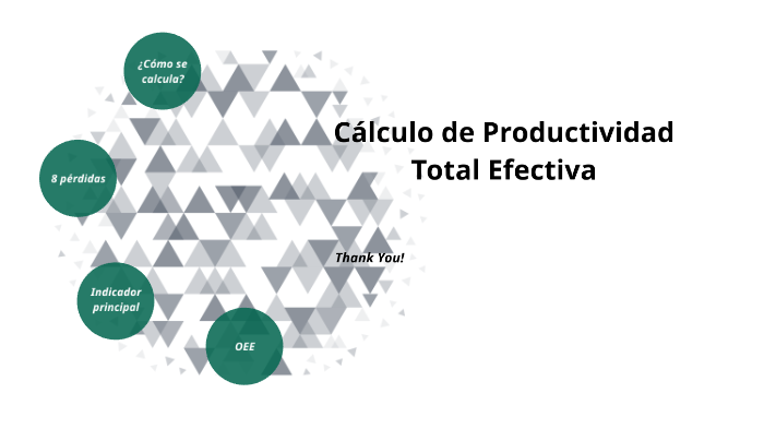 Cálculo de Productividad Total Efectiva by JORGE Becerril on Prezi
