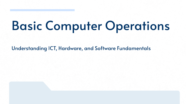 Basic Computer Operations by kishona shate on Prezi