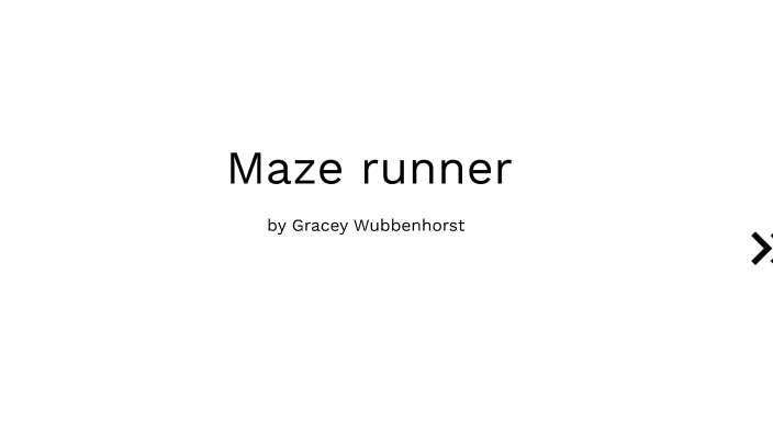 Maze runner plot map by Gracey Wubbenhorst on Prezi