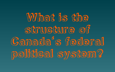 What is the structure of Canada's federal political system by Trevor ...