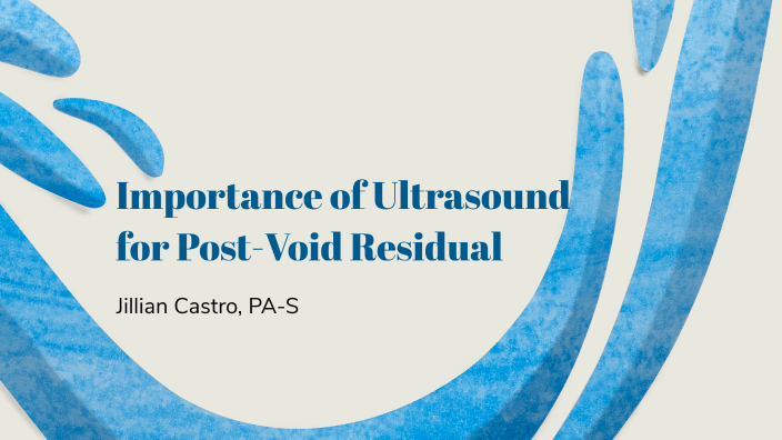 Ultrasound Importance And Uses For Diagnosing Post Void Residual By Jillian Castro On Prezi