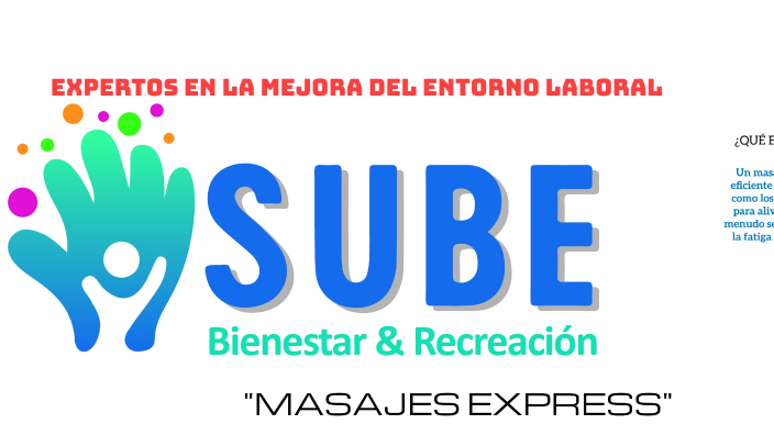SUBE "MASAJE EXPRESS" by carlos zuñiga on Prezi