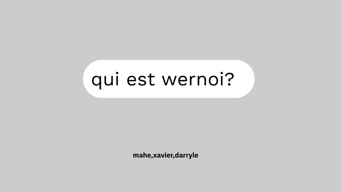 The Mysterious Werenoir by Kochi on Prezi