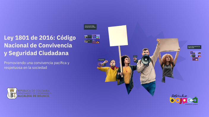 Ley 1801 De 2016 Código Nacional De Convivencia Y Seguridad Ciudadana