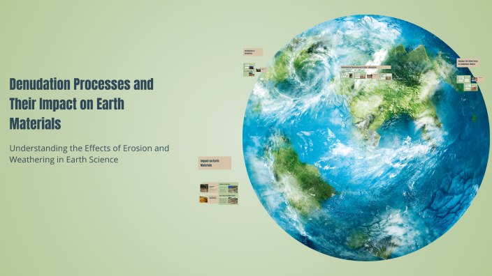 Denudation Processes and Their Impact on Earth Materials by ayush nahar ...