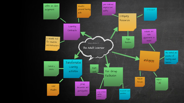 Mind Map - The Adult Learner by Tammy Kirkwood on Prezi