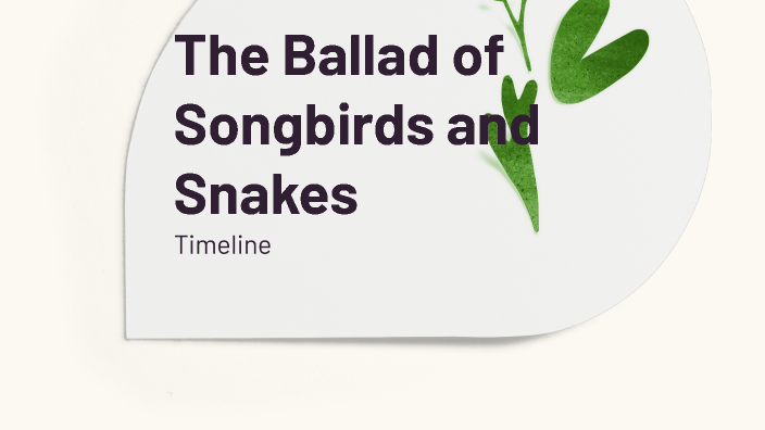 The Ballad of Songbirds and Snakes by Cecily Ward Robbins on Prezi
