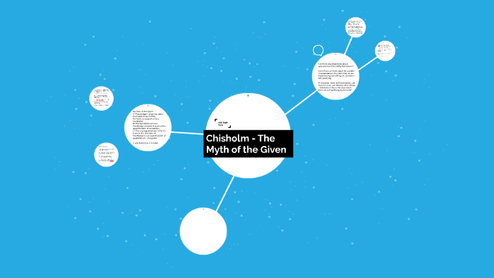 Chisholm - The Myth of the Given by Juniper Colwell on Prezi