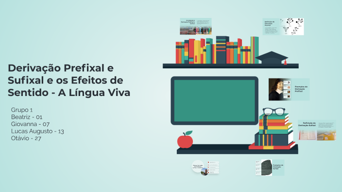 Derivação Prefixal e Sufixal e os Efeitos de Sentido - A Língua Viva by ...