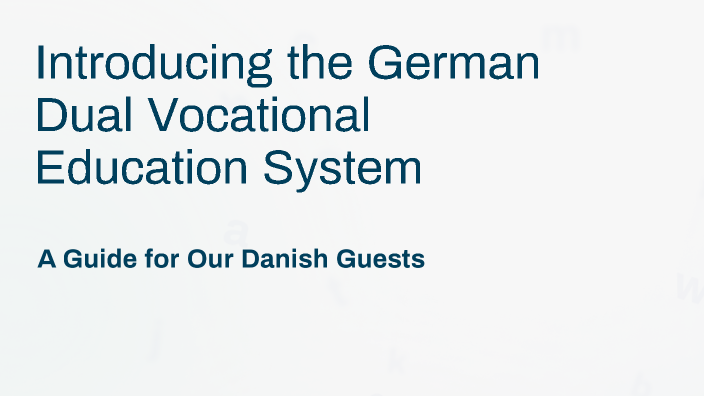 Introducing the German Dual Vocational Education System by Hypz on Prezi