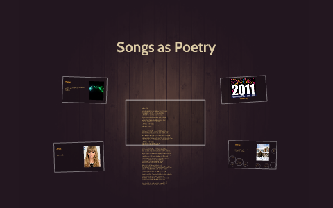Songs as Poetry by on Prezi