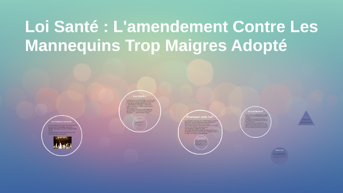 Loi Santé : L'amendement Contre Les Mannequins Trop Maigres by Brielle ...