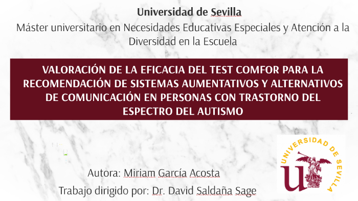 VALORACIÓN DE LA EFICACIA DEL TEST COMFOR PARA LA RECOMENDAC by Miram ...