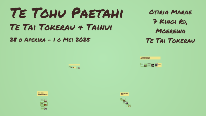 Te Tohu Paetahi by Te Pou Mitchell on Prezi