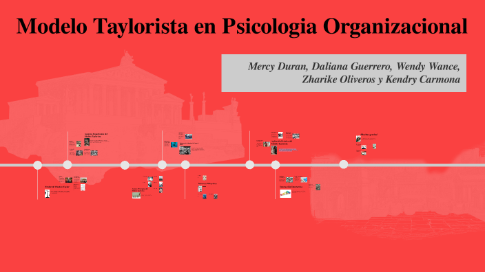 Modelo Taylorista en Psicologia Organizacional by Kendry Carmona ...