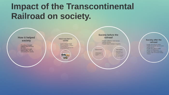 Impact of the Transcontinental Railroad on society. by Julian Montour ...