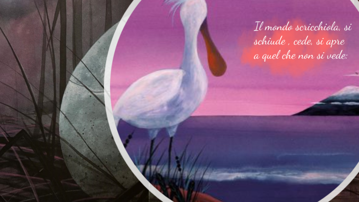 Il mondo scricchiola, si schiude , cede, si apre a quel che non si vede ...