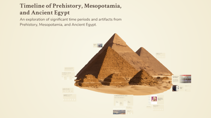 Timeline of Prehistory, Mesopotamia, and Ancient Egypt by Zenayda ...