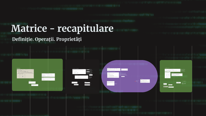 Matrice recapitulare by Diana Pap on Prezi