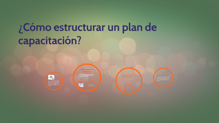 ¿Cómo estructurar un plan de capacitación? by angelica mejia on Prezi