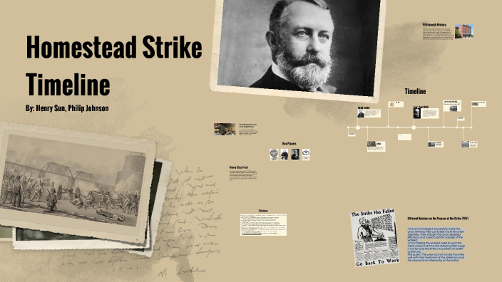 Homestead Strike Timeline by Finn Johnson on Prezi