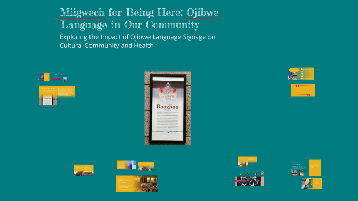 Miigwech for Being Here: Ojibwe Language in Our Community by Angel Soli ...