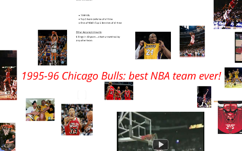 1996 Chicago Bulls-best NBA Basketball Team of all time. by Donald ...